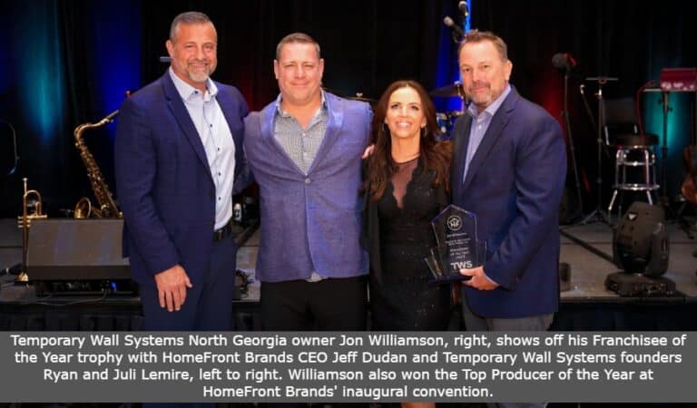 HomeFront Brands | Temporary Wall Systems North Georgia Wins Franchisee ...
